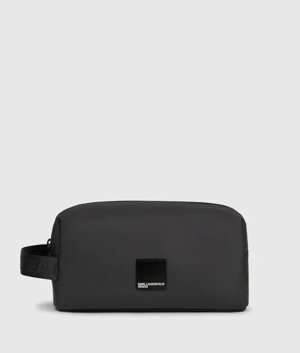 KL JEANS Jeans Venture Washbag In Coated Nylon - Black