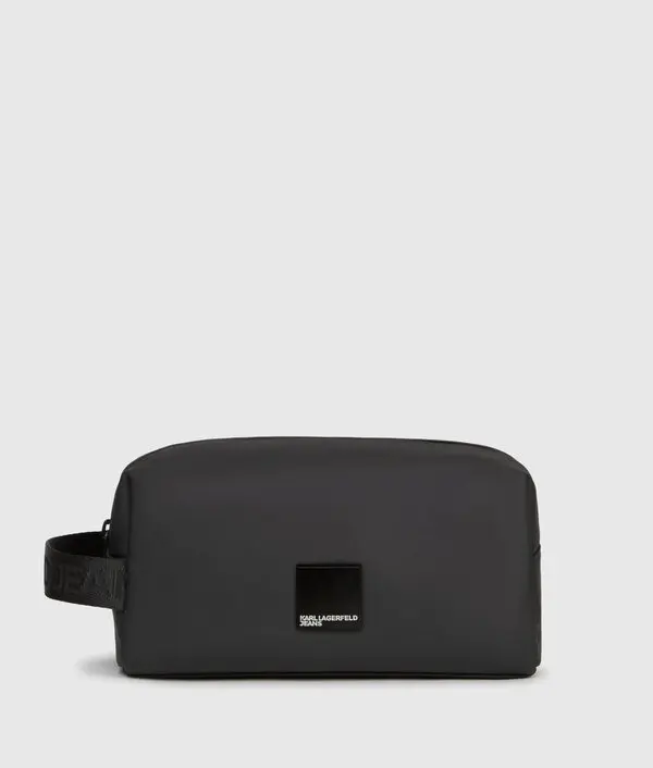 Karl Lagerfeld Venture Washbag In Coated Nylon