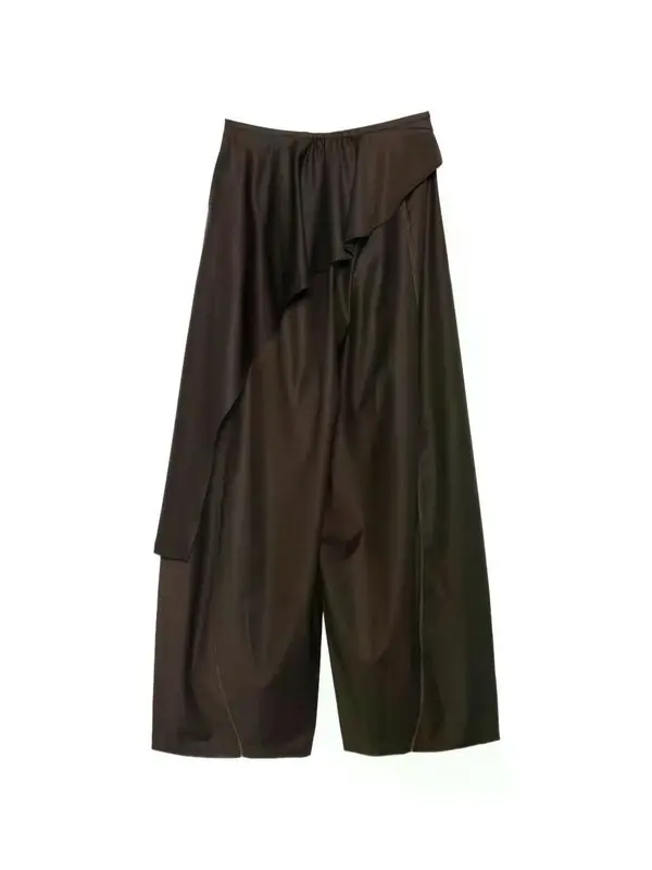 YANGKEHAN Ruffled Panelled Trousers