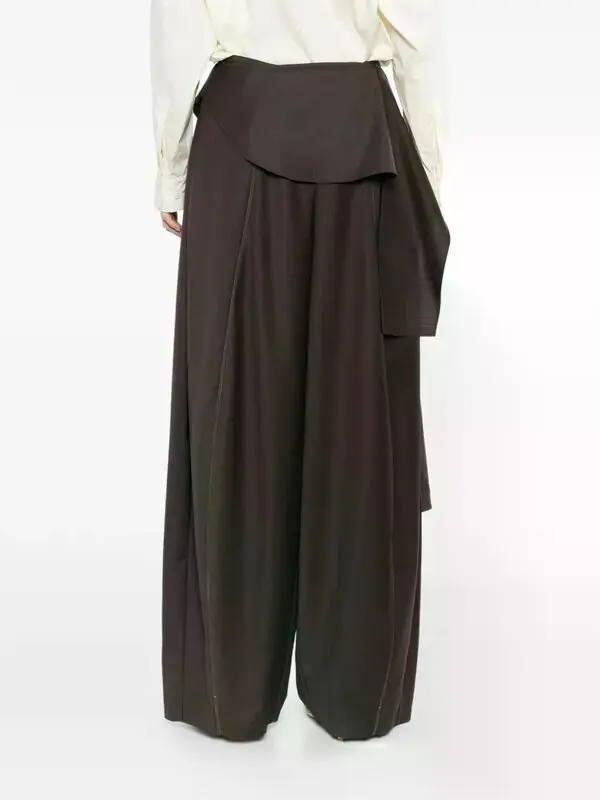 YANGKEHAN Ruffled Panelled Trousers