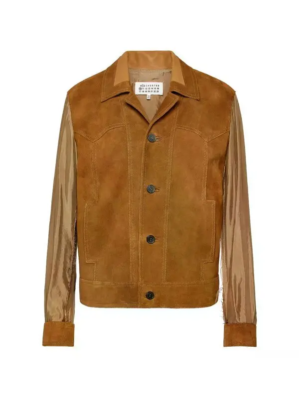 MAISON MARGIELA Suede Bomber Jacket