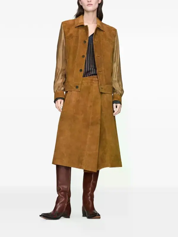 MAISON MARGIELA Suede Bomber Jacket