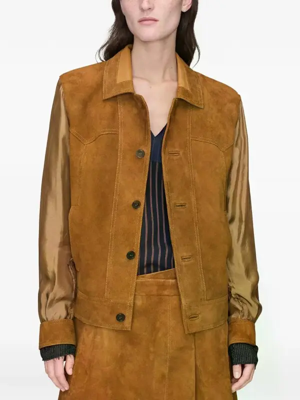 MAISON MARGIELA Suede Bomber Jacket