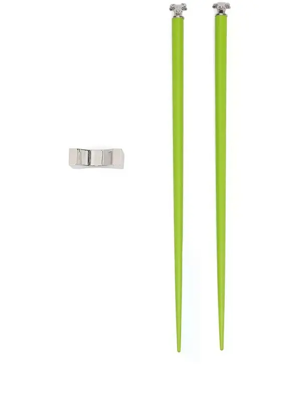 Shanghai Tang Chinese Zodiac Ox Chopsticks - Green