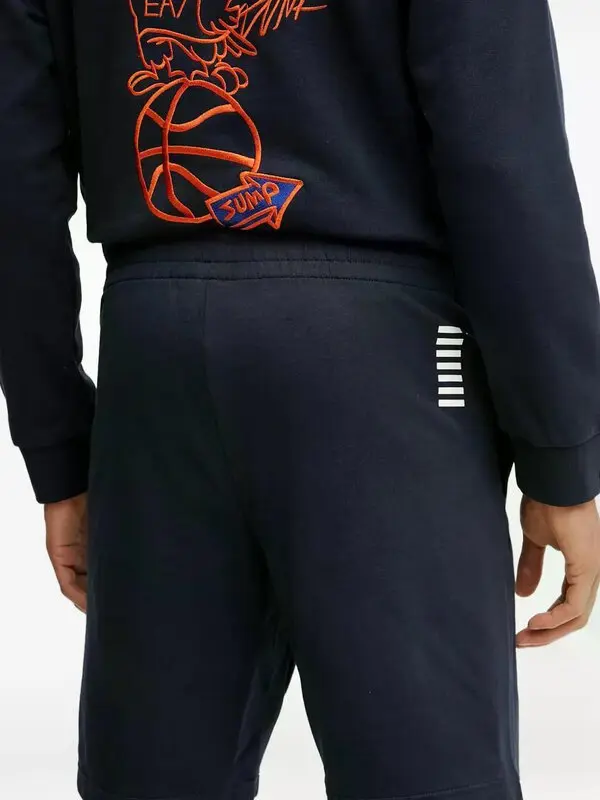 EA7 Logo Print Shorts