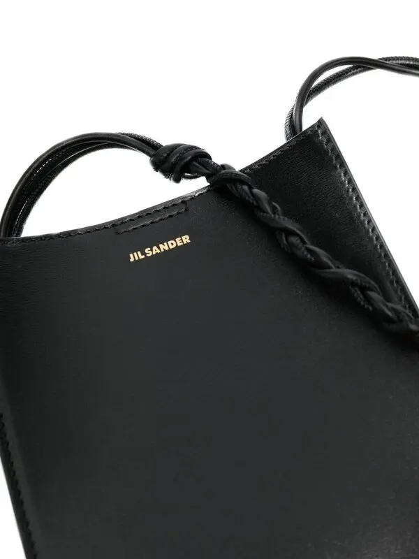 JIL SANDER Tangle Small Leather Crossbody Bag - Black