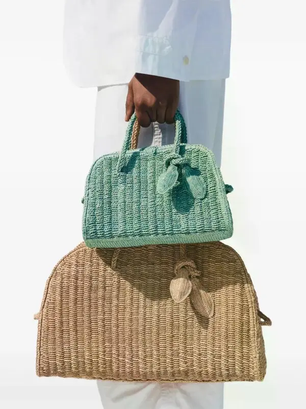 Jacquemus Le Petit Turismo Raffia Bag - Green