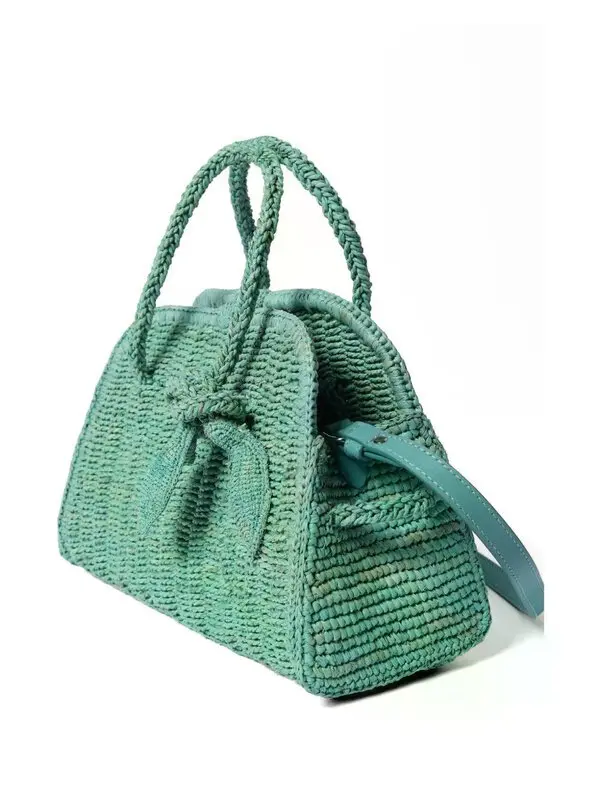 Jacquemus Le Petit Turismo Raffia Bag - Green