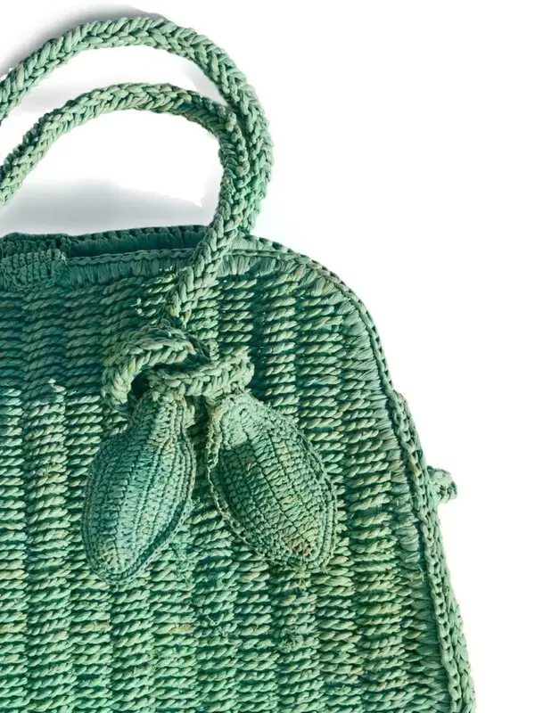 Jacquemus Le Petit Turismo Raffia Bag - Green