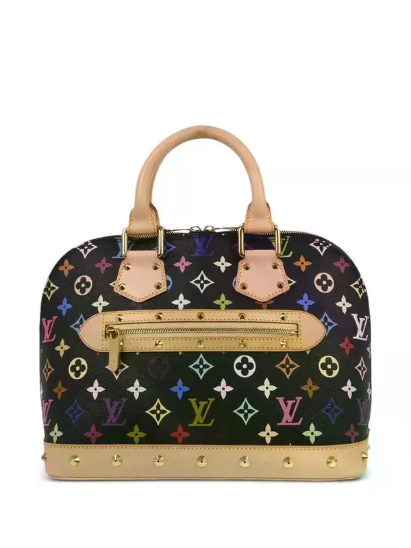 LOUIS VUITTON Monogram Multicolor Alma Tote Bag - Black