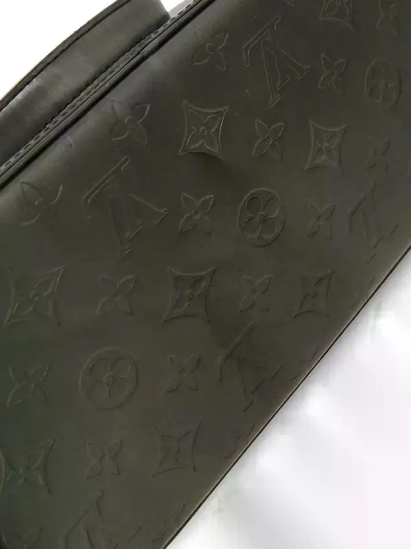 LOUIS VUITTON Monogram Mat Leather Stockton Tote Bag - Black