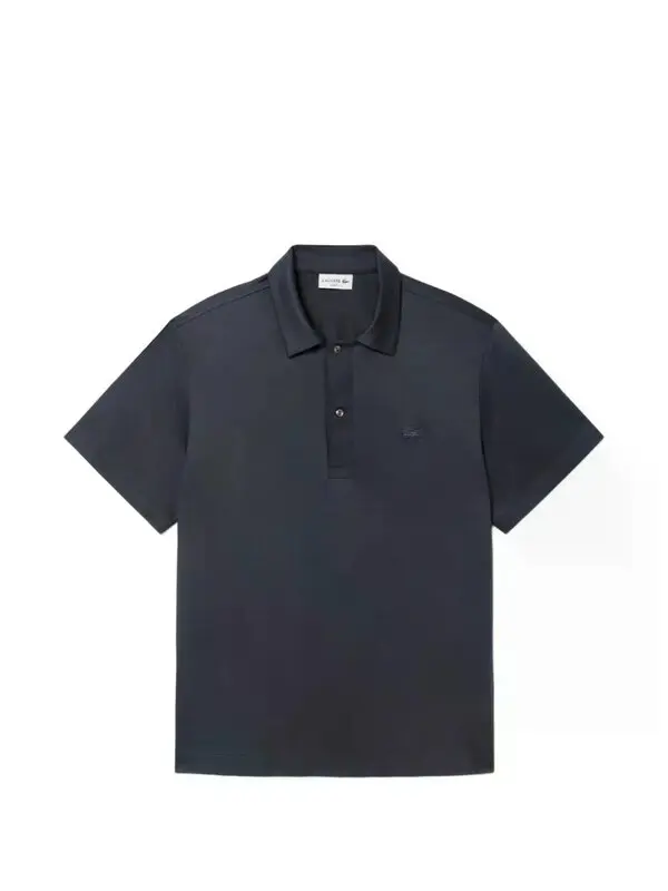 Lacoste Logo-patch Polo Shirt - Grey