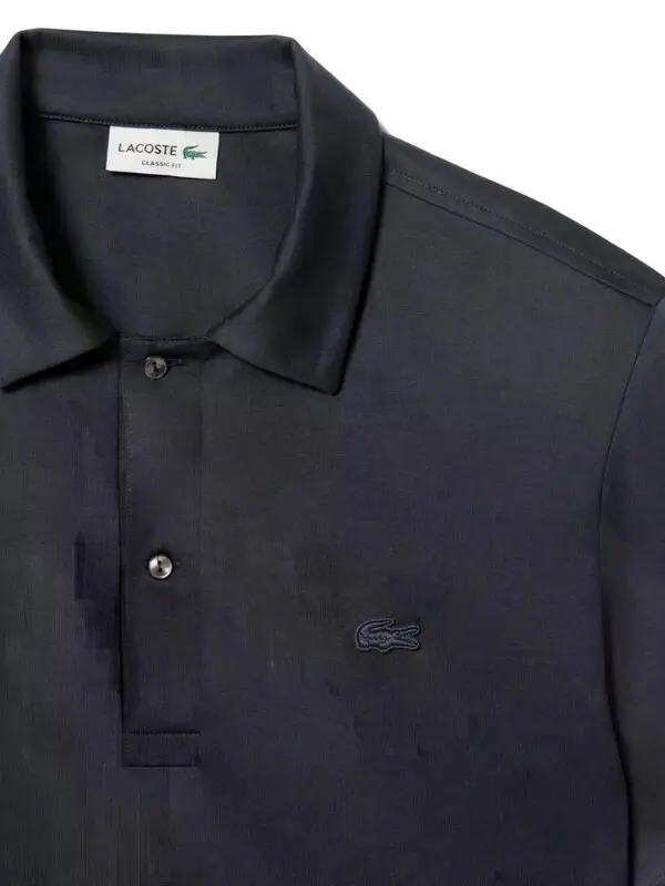 Lacoste Logo-patch Polo Shirt - Grey