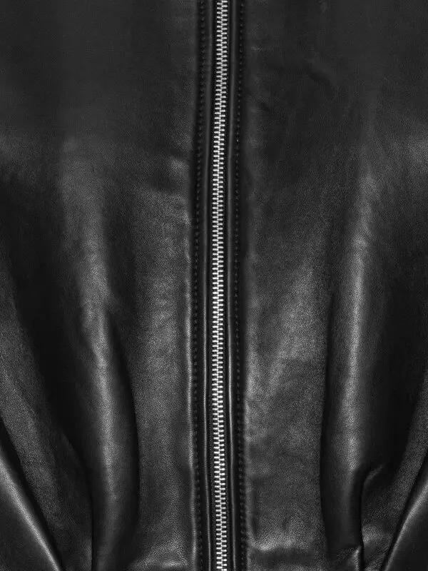 ROTATE BY BIRGER CHRISTENSEN Collared Leather Jacket