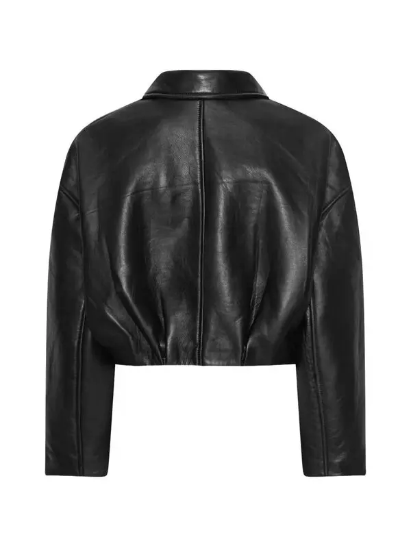 ROTATE BY BIRGER CHRISTENSEN Collared Leather Jacket