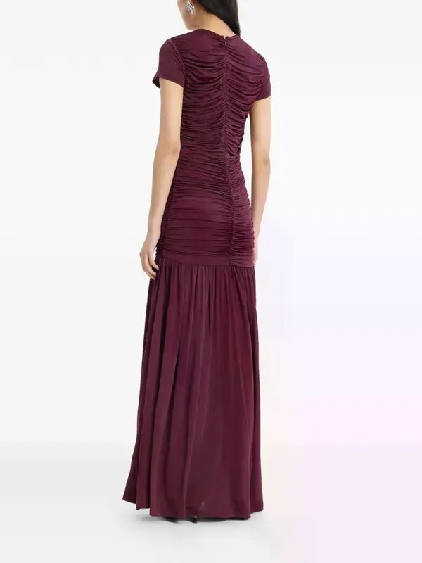 ROTATE BY BIRGER CHRISTENSEN Gathered Maxi Dress