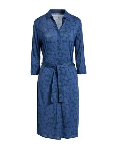 Majestic Filatures Mini Dress Slate Size Virgin Wool, Lyocell - Blue
