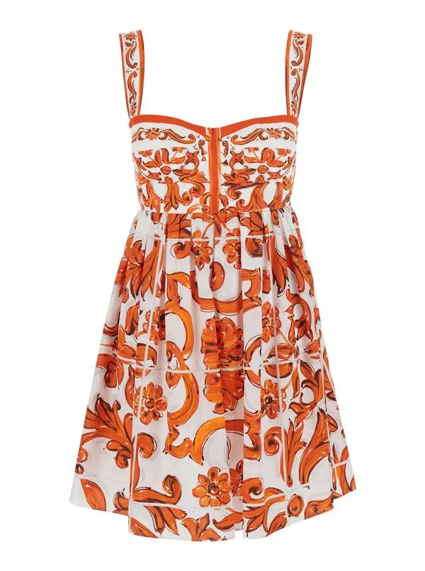 Dolce & Gabbana Maiolica Mini Dress - Multicolor