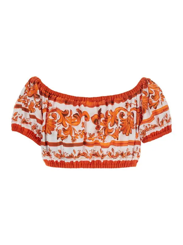 Dolce & Gabbana Maiolica Top - Multicolor