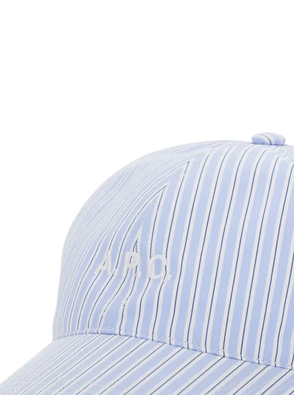 A.p.c. Charlie Striped Cotton Baseball Cap - Multicolor