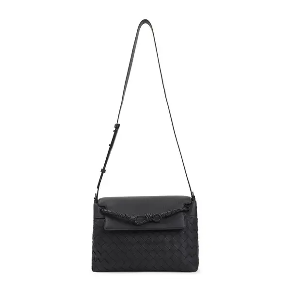 Bottega Veneta Small Andiamo Messenger Bag - Black
