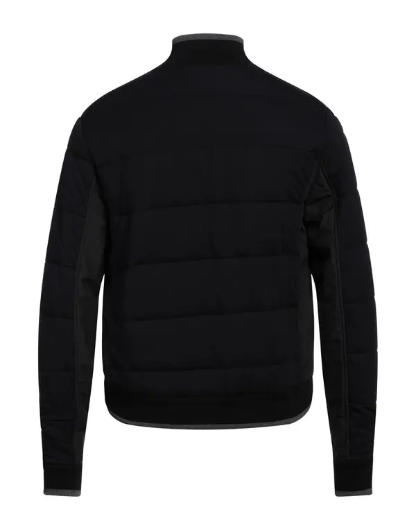 MOORER Quilted Bomber Jacket With Stand Collar - Black