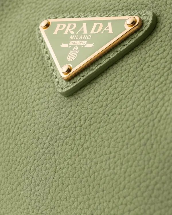 Prada Re-edition 2005 Mini Bag In Nubuck And Saffiano Leather - Agave