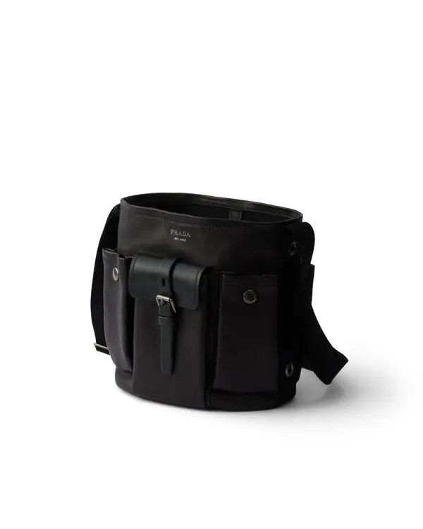 Prada Route Leather Mini Bucket Bag