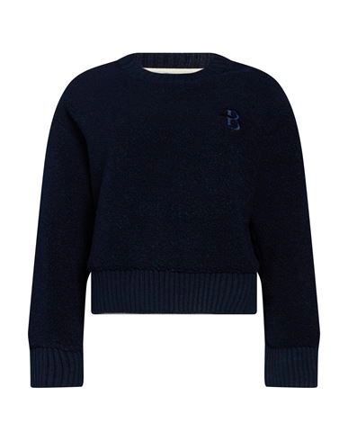 BALLANTYNE Bouclé Crewneck Sweater - Navy