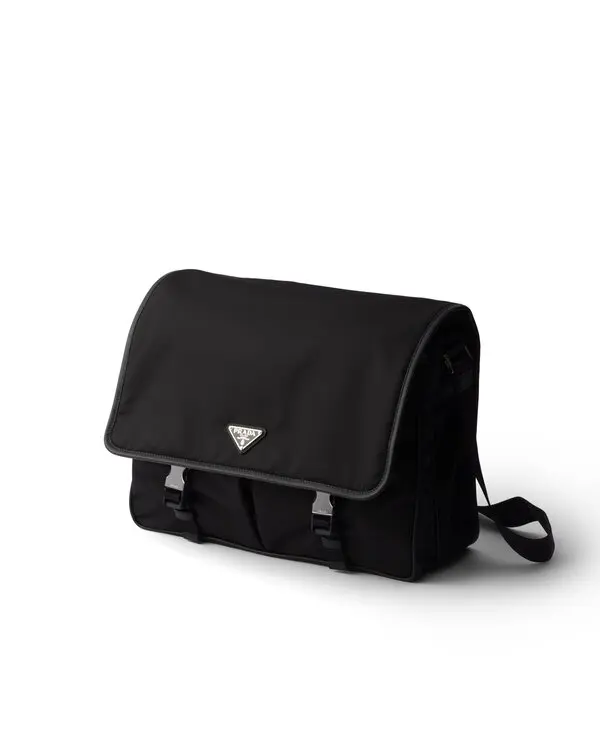 Prada Re-nylon And Saffiano Leather Shoulder Bag
