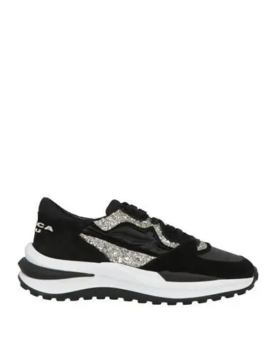 TOSCA BLU Sneakers Size Leather, Textile Fibers - Black