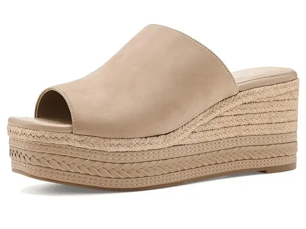 Vince Camuto Lierna Espadrille Wedge Platform Sandals Wedge Shoes Tortilla - Beige