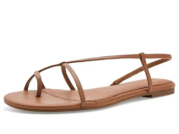 Madewell Strappy Flat Sandals - Brown