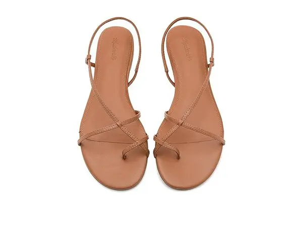 Madewell Strappy Flat Sandals - Brown