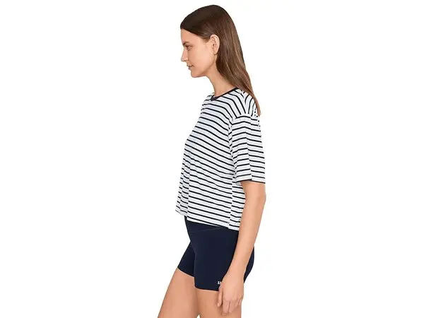 Splits59 Oversized Striped Jersey Tee - Gray
