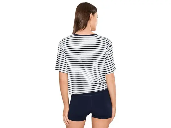 Splits59 Oversized Striped Jersey Tee - Gray