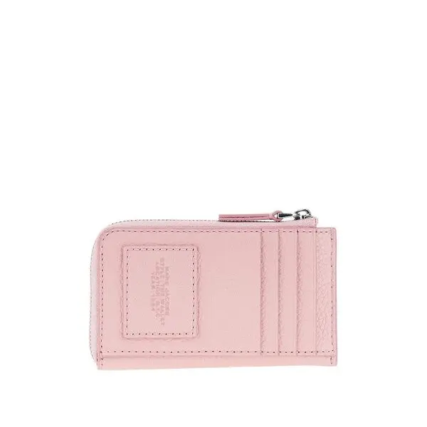 Marc Jacobs Grained Leather Zip Wallet - Pink