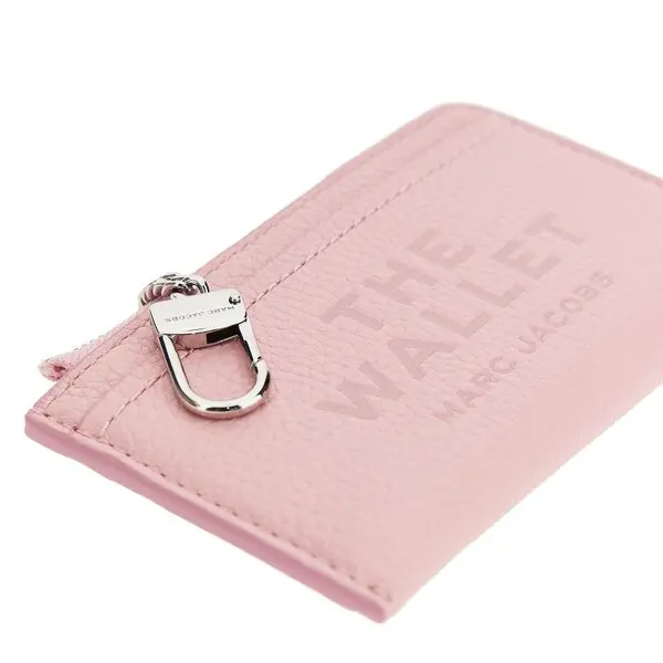 Marc Jacobs Grained Leather Zip Wallet - Pink