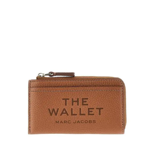 Marc Jacobs Grained Leather Zip Wallet - Brown