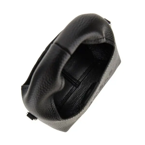 Marc Jacobs Grained Leather Micro 'the Sack' Bag - Black