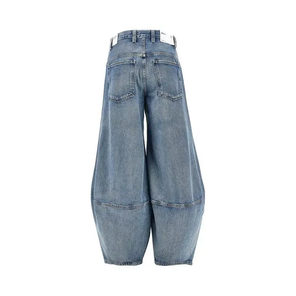 AGOLDE Lantern Wide Leg Jeans In Medium Indigo - Blue