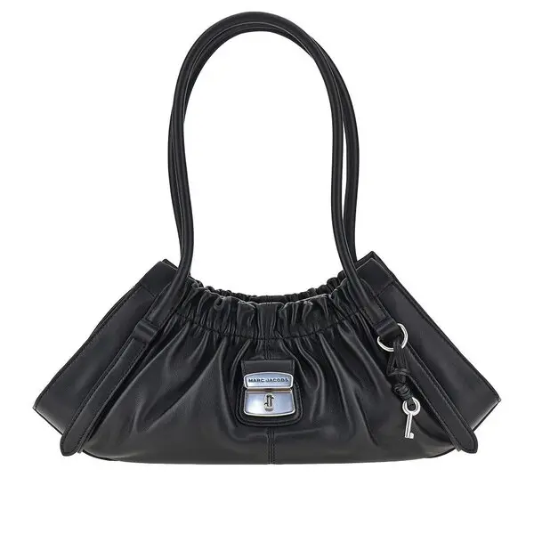 Marc Jacobs Cristina Nappa Leather Shoulder Bag - Black