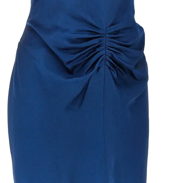 Victoria Beckham Isabella Crepe Back Satin Long Dress
