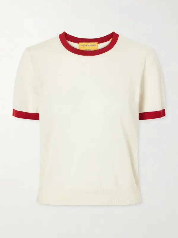 Guest In Residence Airy Ringer Cashmere T-shirt