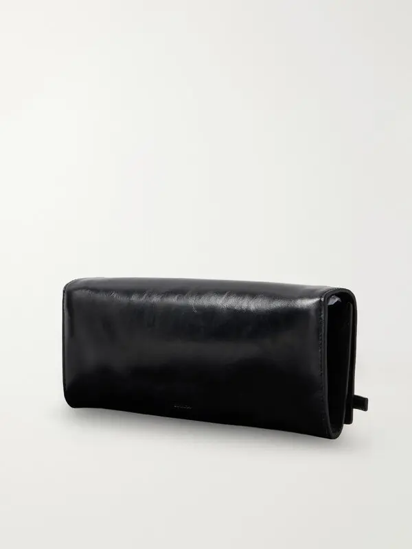 Simkhai River East-west Moto Leather Clutch Bag - Black