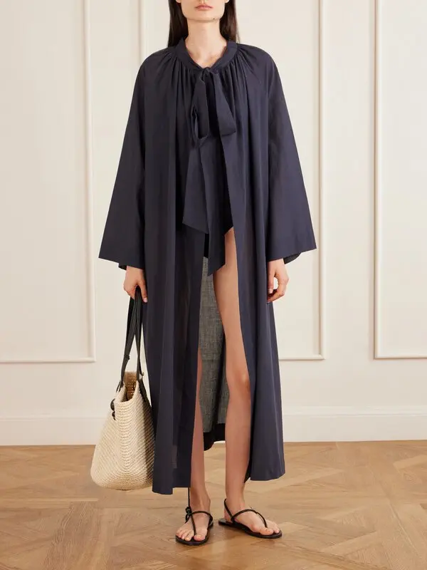 LES VACANCES D’IRINA Liquid Summer Cotton-voile Kaftan