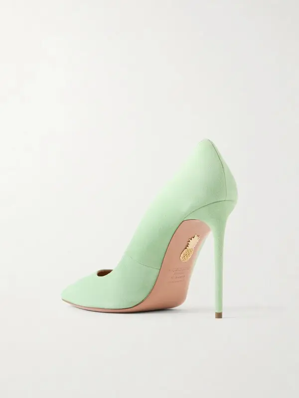 AQUAZZURA Purist 105 Suede Pumps