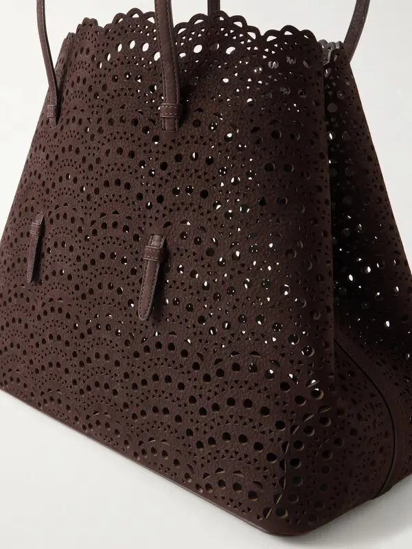 Alaïa Mina 37 Laser-cut Leather Tote