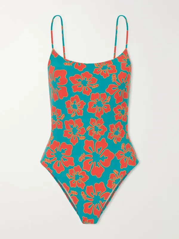LIDO Trentasei Printed One Piece Swimsuit - Blue