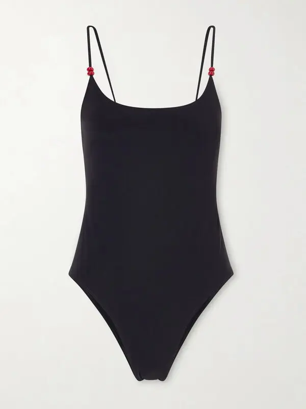 LIDO Ventiquattro Embellished One-piece Swimsuit - Black